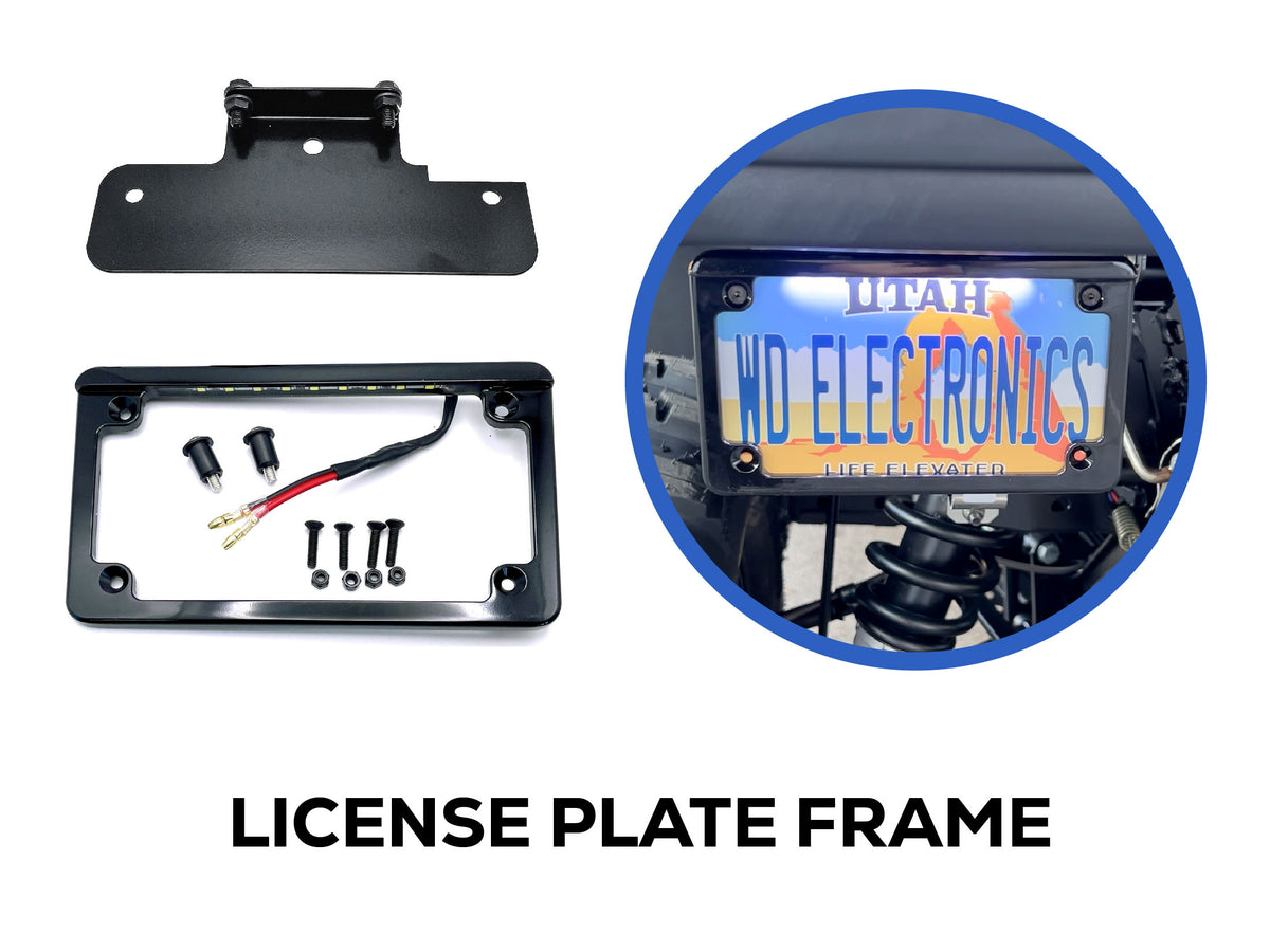 License Plate Frame Kit with Integrated LEDs – WD Electronics